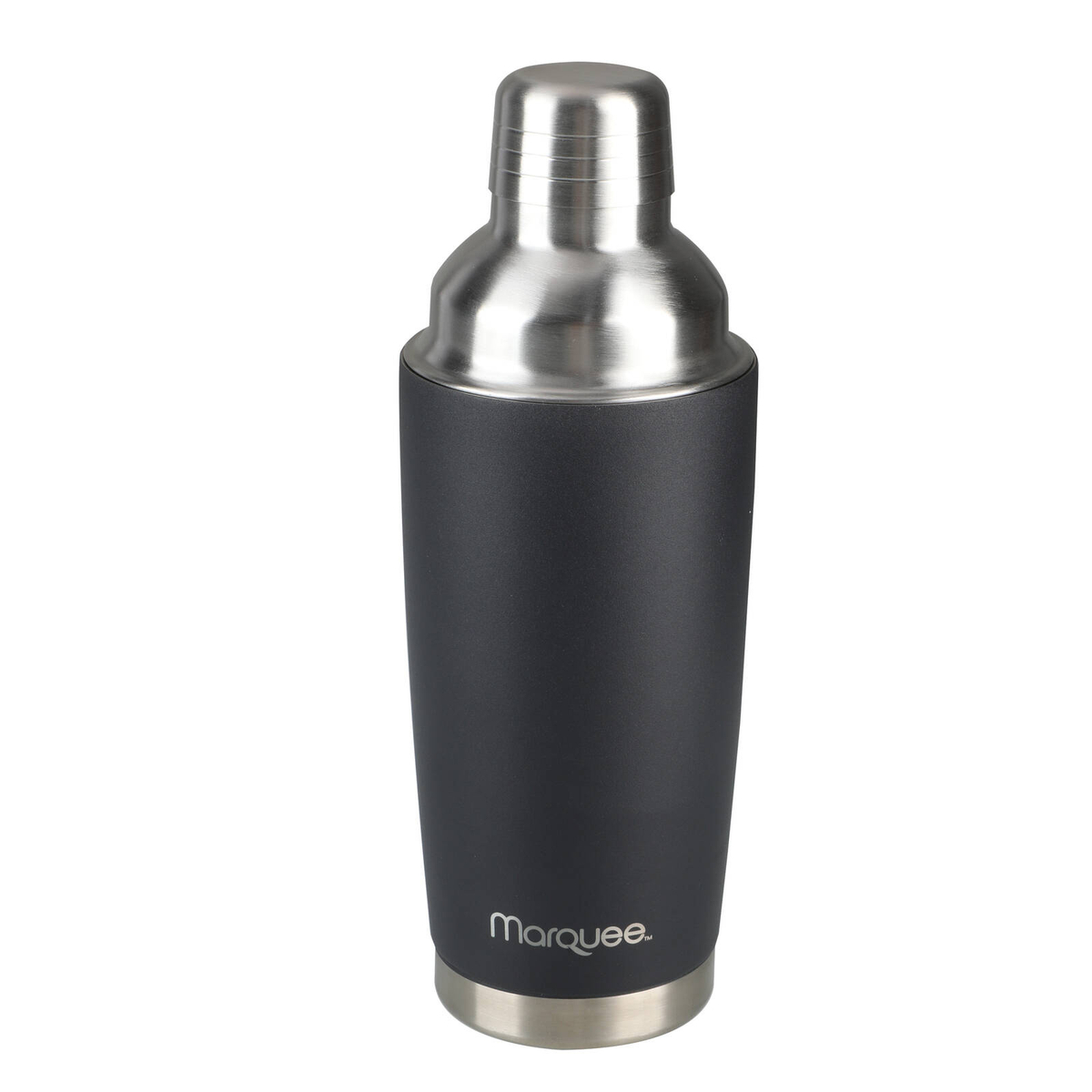 Marquee 500ml Black Stainless Steel Insulated Cocktail Shaker ...