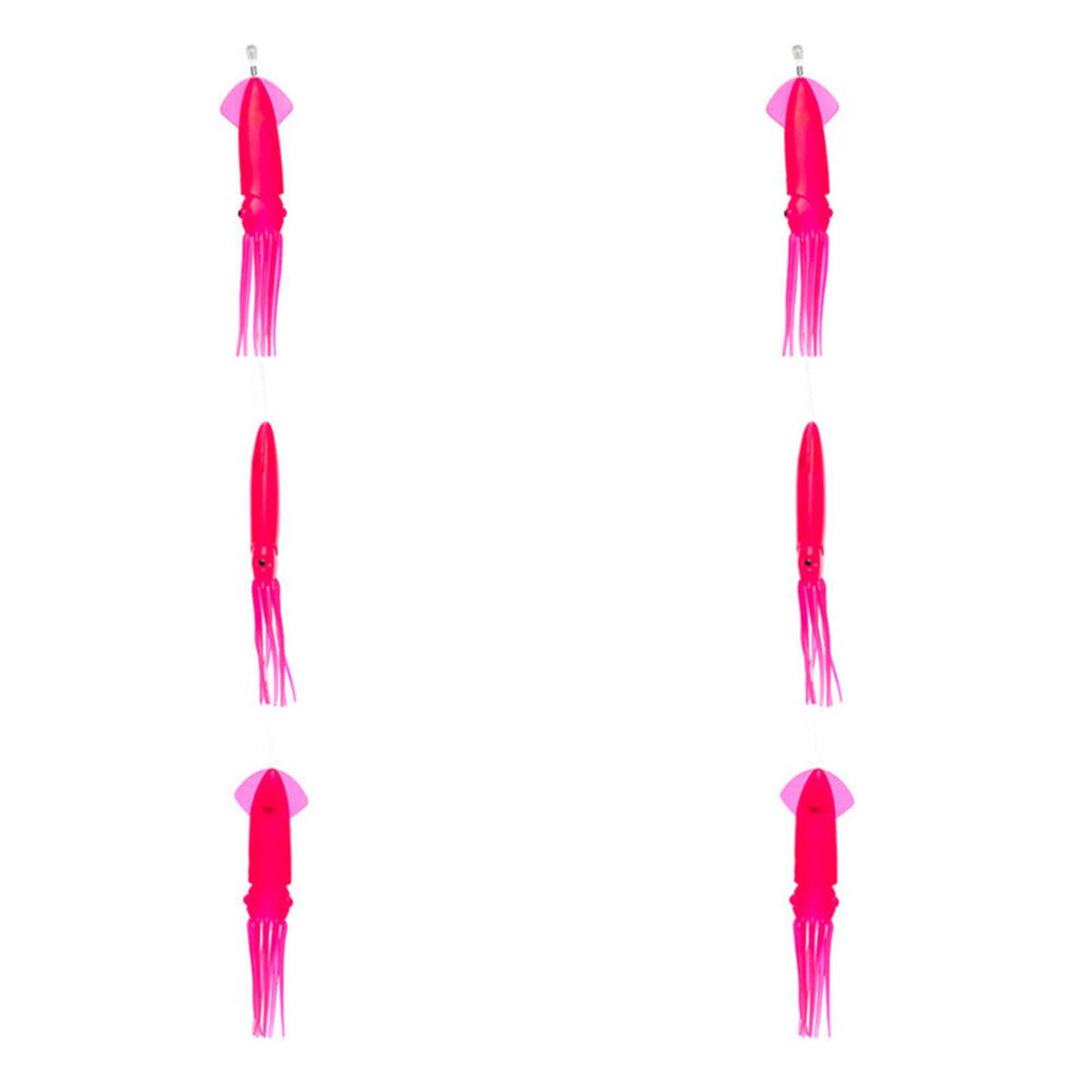 2PK Sea Pro 3 Squid Daisy Chain Offshore Trolling Lure 25.5x11cm - Pink ...