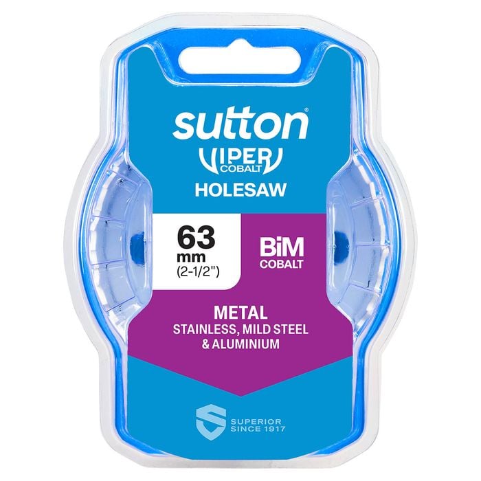 Sutton Tools 63mm Viper Cobalt Bi-Metal Holesaw - Bunnings Australia