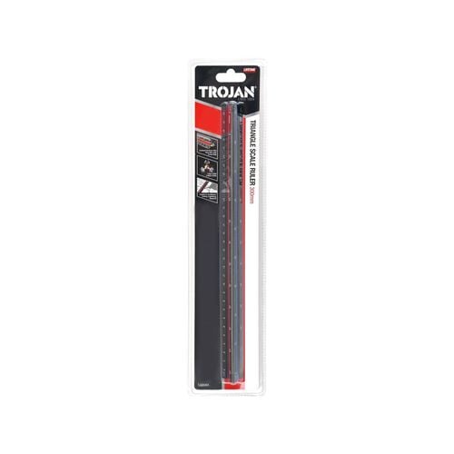 Trojan 300mm Triangle Scale Ruler - Bunnings Australia