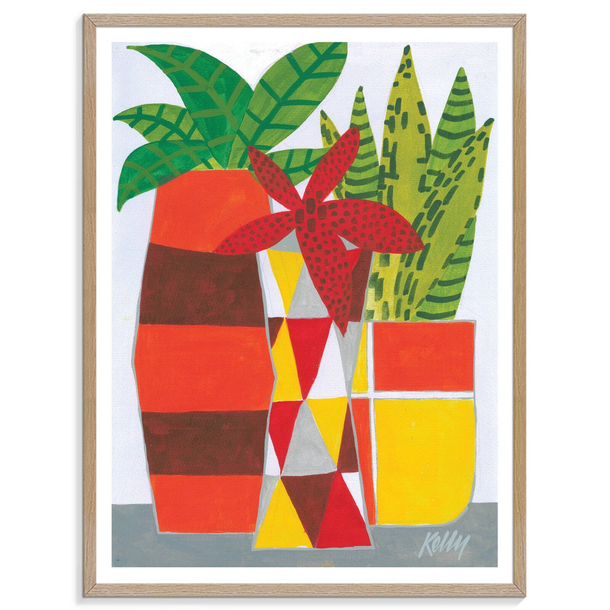 Artist Lane "Ceramica" by Kelly - 76x102cm Timber Framed Print ...