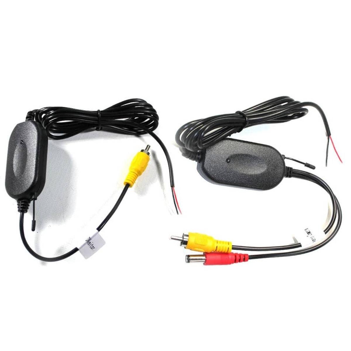 Elinz 2.4G Wireless Receiver Transmitter 12V Connect to RCA Monitor ...