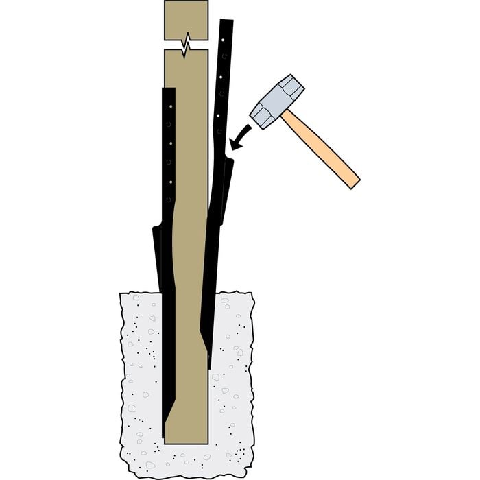 Simpson Strong-Tie 90mm Fence Post Repair and Reinforcement E-Z Mender ...