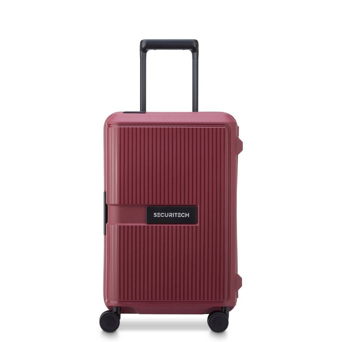 Securitech By Delsey Stone 55cm Carry On Hardsided Luggage Burgundy ...