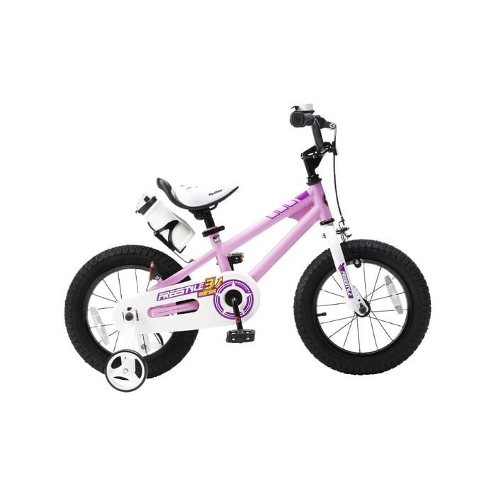 RoyalBaby 14 BMX Freestyle Boys Girls Kids Bicycle Training Wheels Water Bottle Bell 14 inch Pink Bunnings Australia
