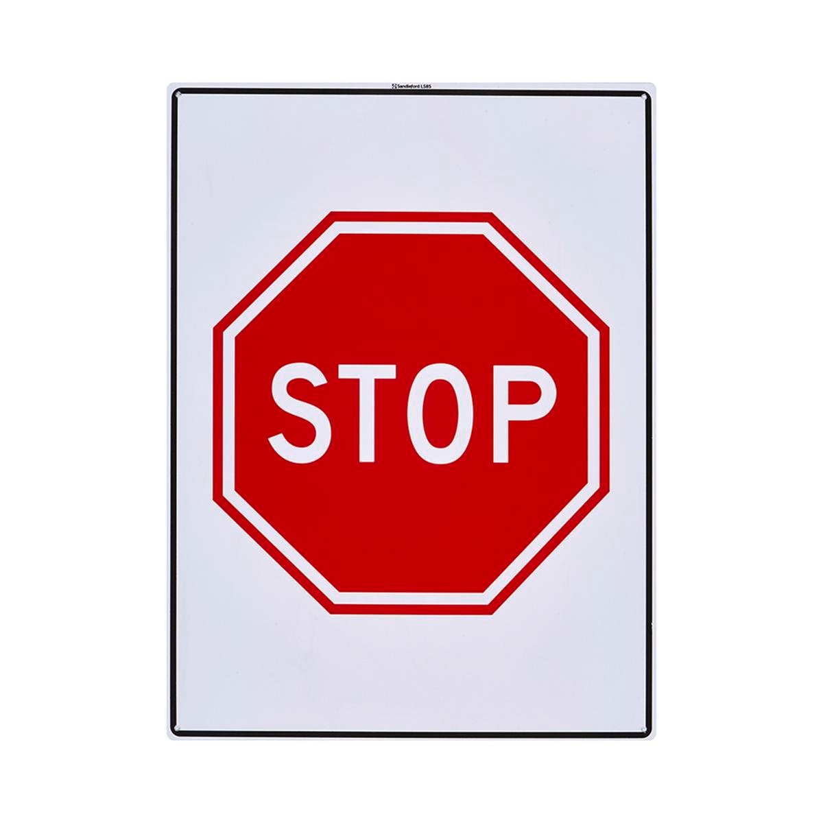 Sandleford 450 x 600mm Plastic Stop Sign - Bunnings Australia