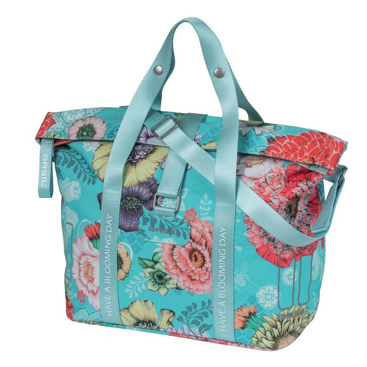 Basil Bloom Field Bicycle Handbag 8-11L Front/Rear Blue - Bunnings ...