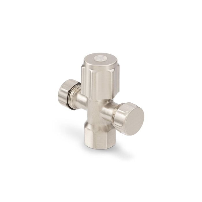 Brasshards 2 Way Cistern Tap 15mm x 15mm Brushed Nickel Lead Free ...
