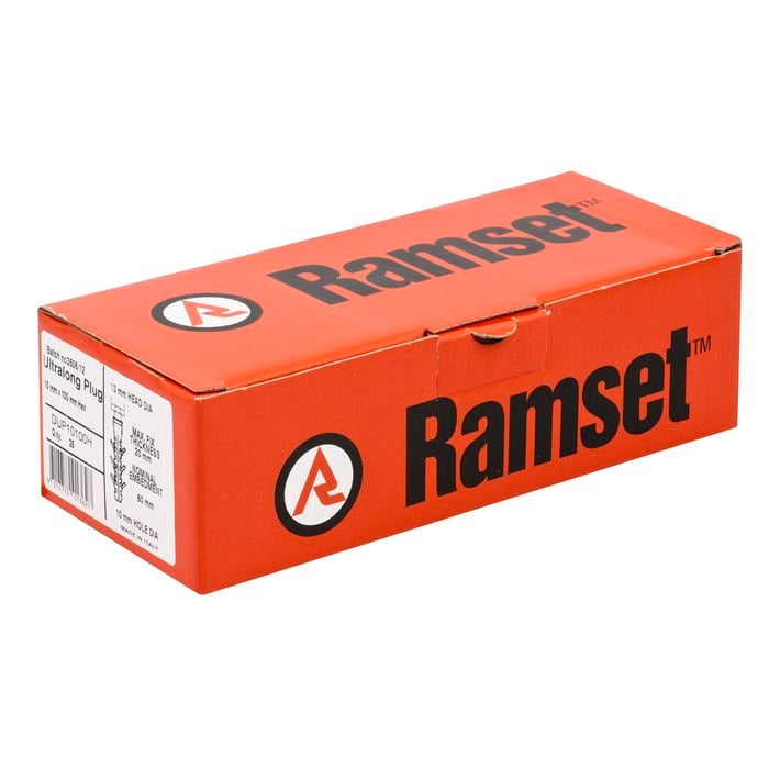 Ramset 10 x 100mm Hex Head Ultra Long RamPlug - 25 Pack - Bunnings ...