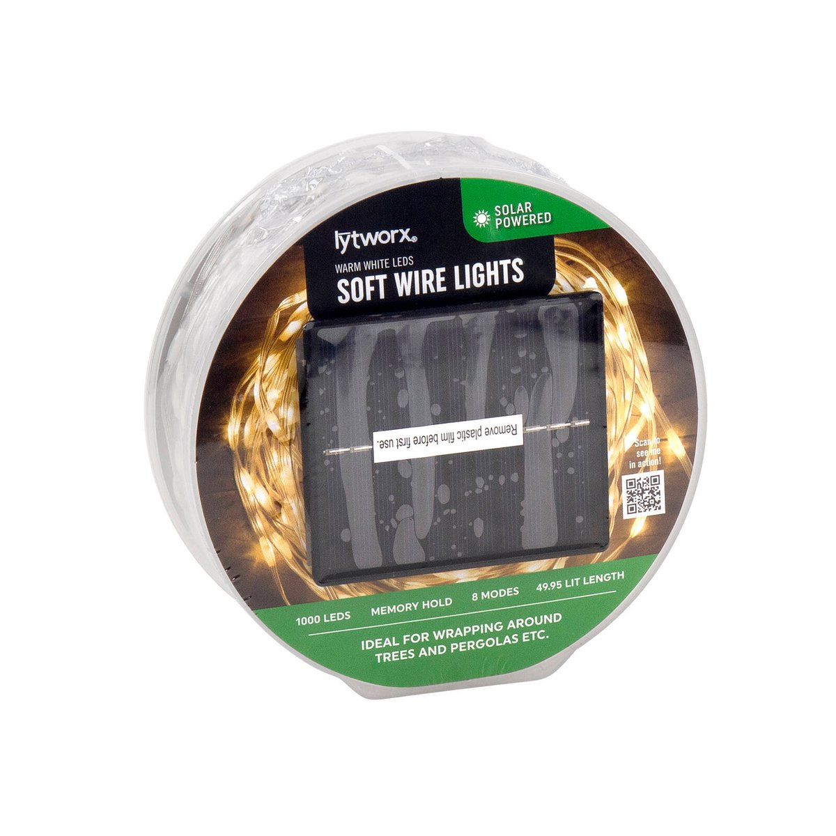 Lytworx Warm White Solar Soft Wire Lights - Bunnings Australia