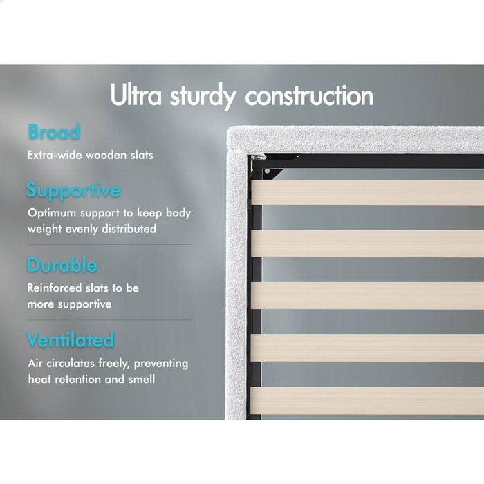 ALFORDSON Bed Frame Gas Lift Storage Base Queen - Bunnings Australia