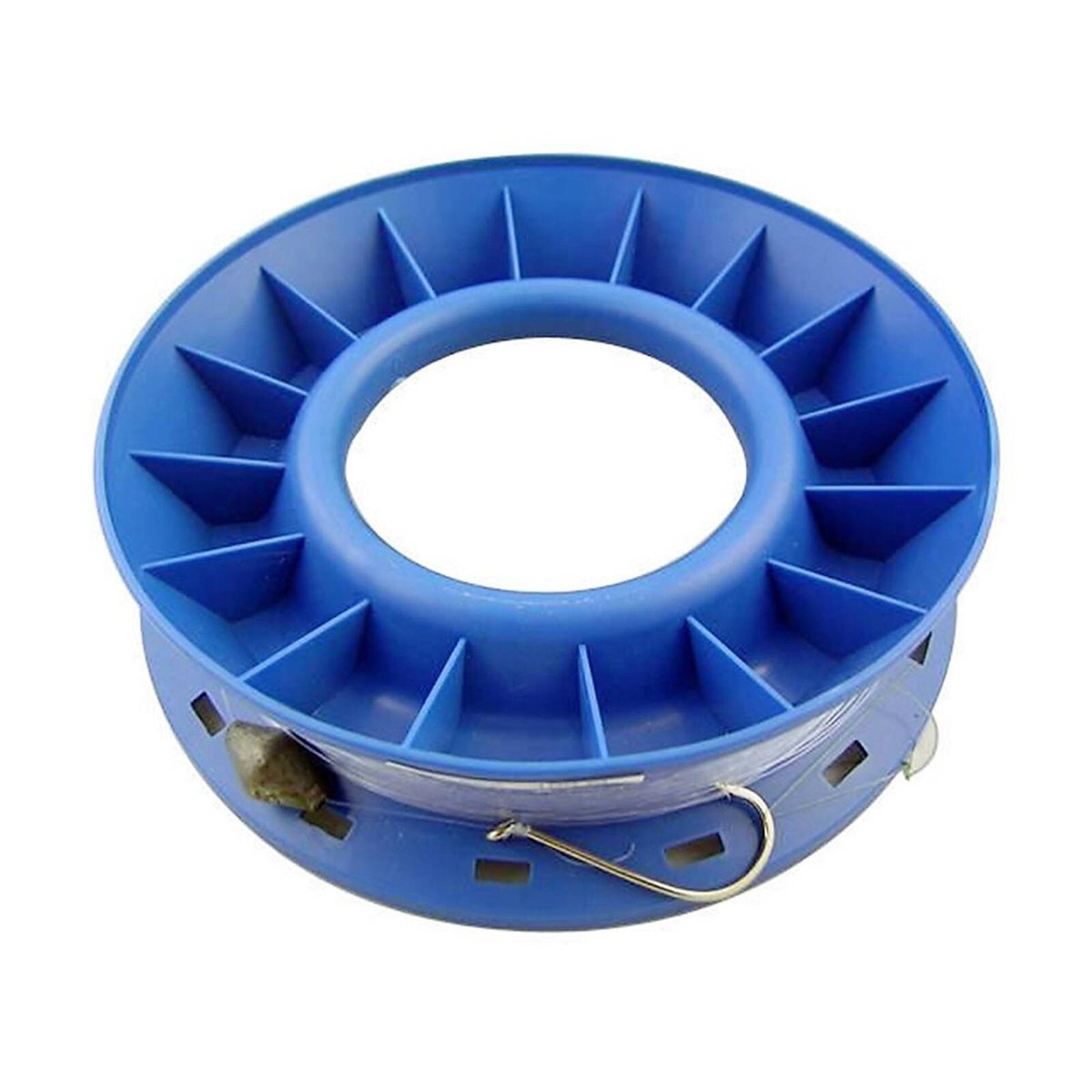 8 Inch Hand Caster Pre Rigged with 100m of 15lb Mono Fishing Line ...