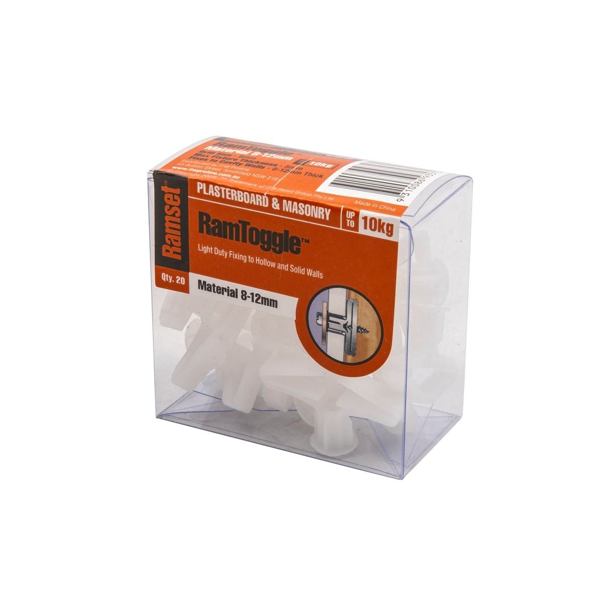 Ramset 12mm RamToggle - 20 Pack - Bunnings Australia