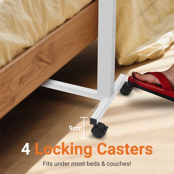 Altus Overbed Table Gas Lift Mechanism Steel Frame Laminate Top ...