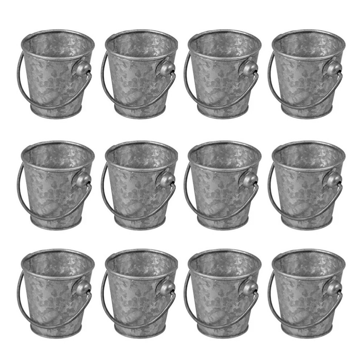 Moda Brooklyn Mini Galvanised Cutlery Bucket 80x80mm | Set Of 12 ...