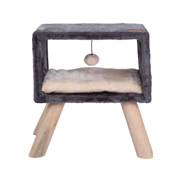 Charlie's Lite Bed Side Table Cat Scratching Post Charcoal - Bunnings ...