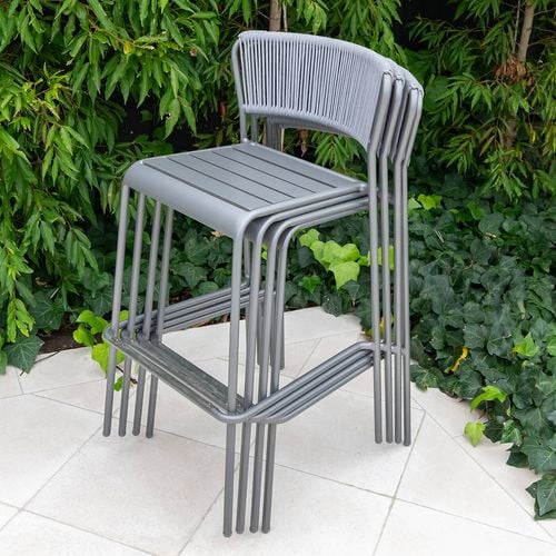 Hartman Graphite Roma Bar Stool - Bunnings Australia