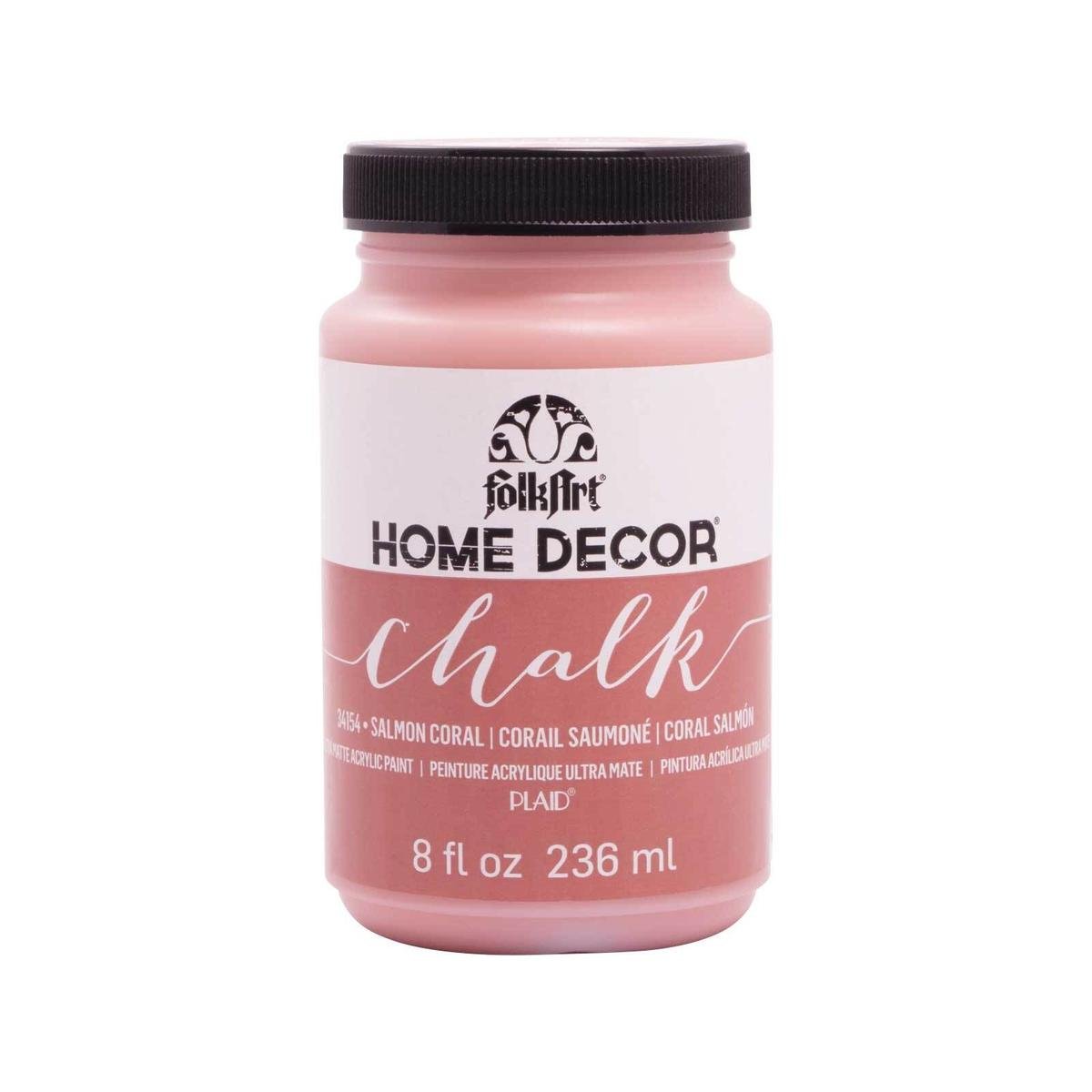 Plaid 236ml Salmon Coral FolkArt Home Decor Chalk - Bunnings Australia