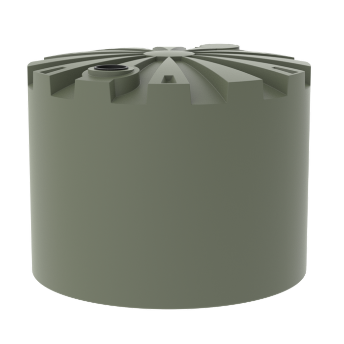 Melro Tanks 50000L Round Poly Water Tank - Mist Green - Bunnings Australia
