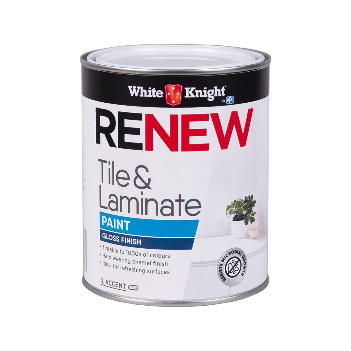 White Knight 1L Gloss Accent Renew Tile & Laminate - Accent - Bunnings ...