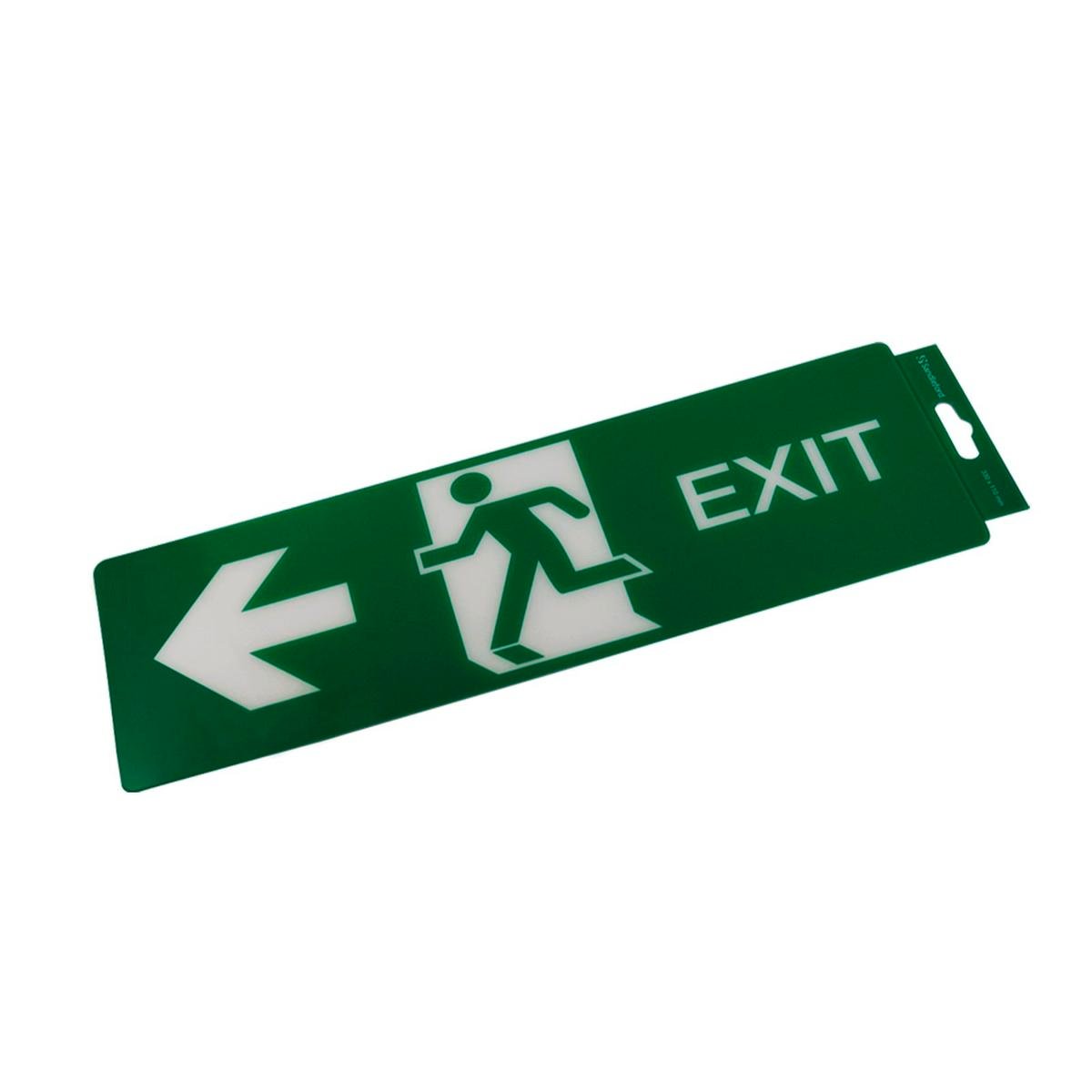 Sandleford 330 x 110mm Self Adhesive Left Exit Sign - Bunnings Australia
