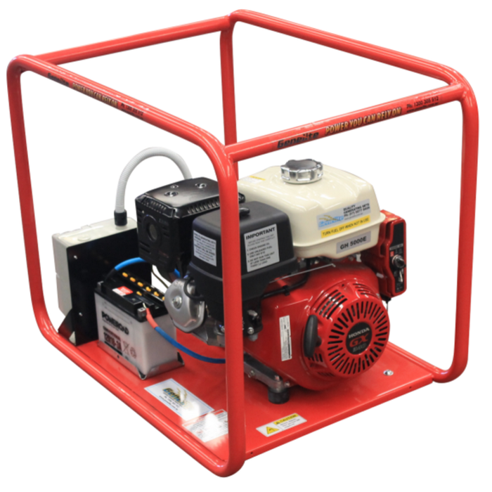 Honda 7.5kVA Generator Recoil/Key Start Single Phase Worksafe Compliant ...