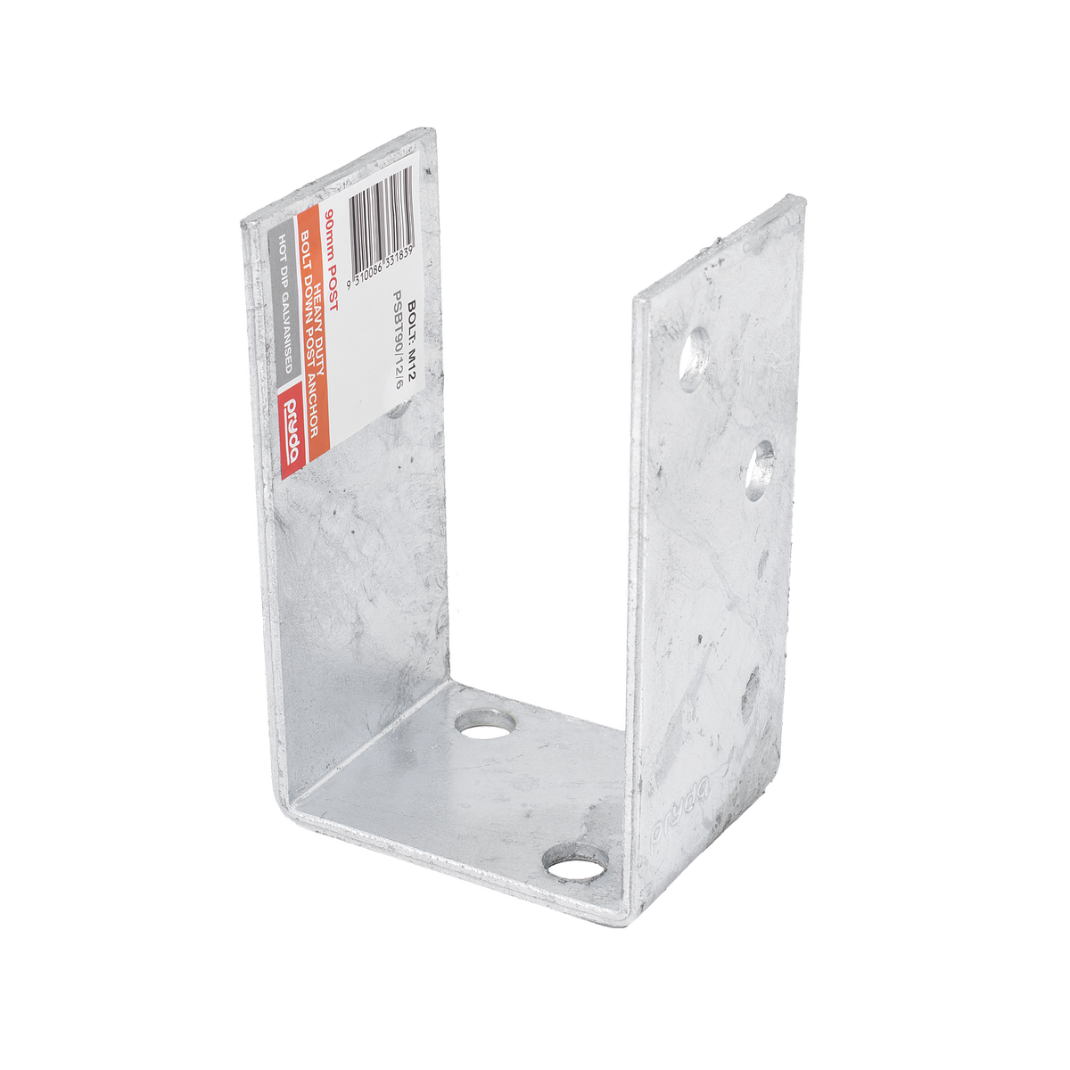 Pryda 90mm M12 Heavy Duty Bolt Down Post Anchor - Bunnings Australia