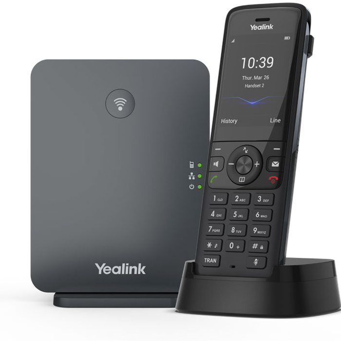 Yealink W78P Wireless DECT Solution w/ W70B Base Station - Black ...