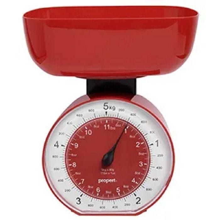 Propert Cardinal Mechanical Kitchen Scale Red 5kg - Bunnings Australia