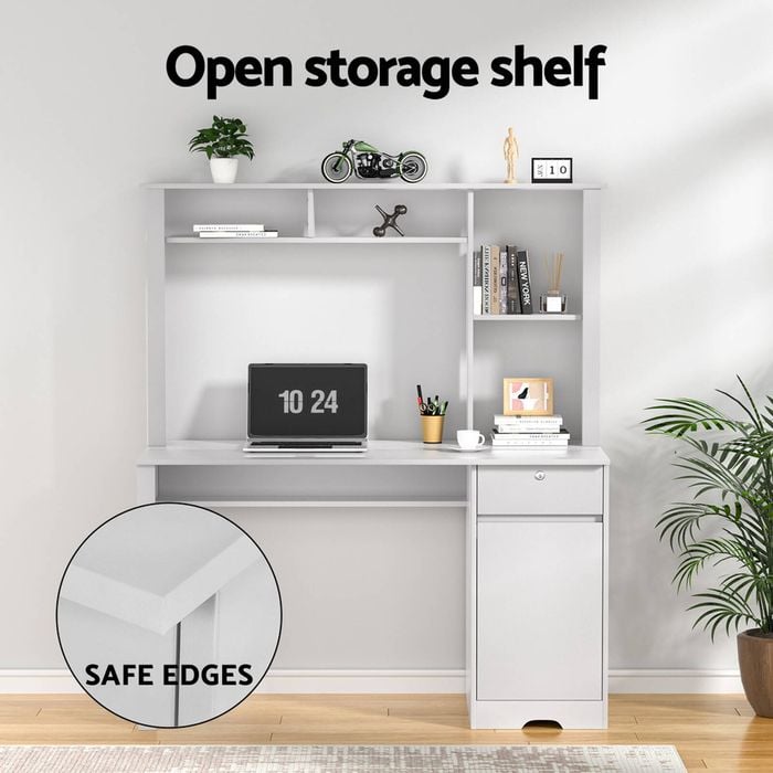 Artiss Computer Desk Office Study Desks Table Drawer Bookshelf Cabinet ...