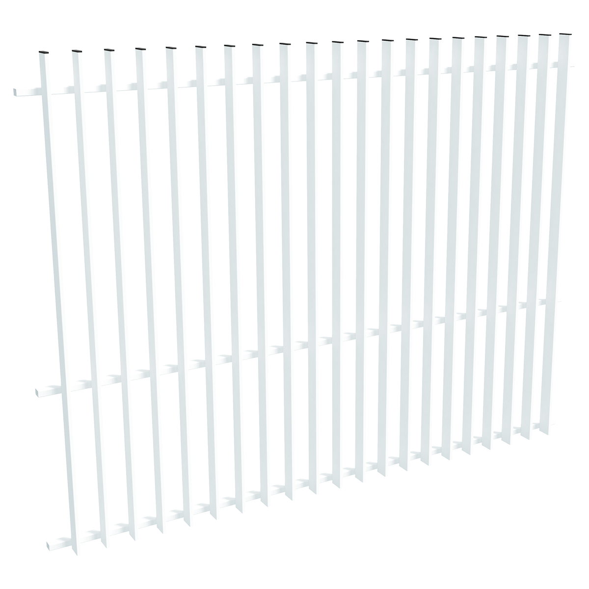 ProtectorAl 2400W x 1800H Pearl White Aluminium Radiator Pool Fence ...