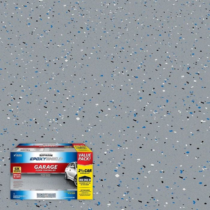 Rust-Oleum Grey Gloss EpoxyShield 2.5 Car Concrete And Garage Floor ...