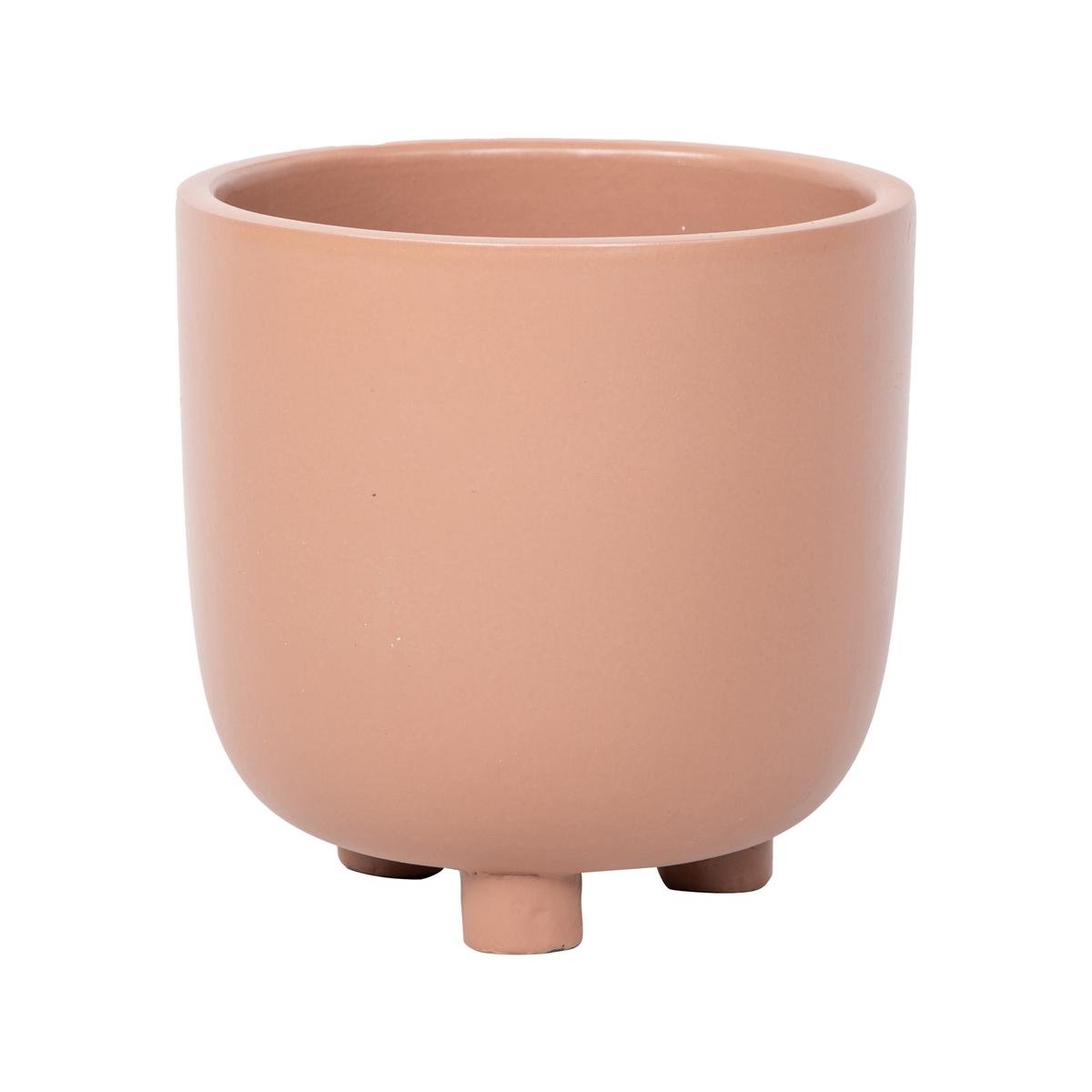 180 x 180mm Clay Small Ceramic Footed Pot - Bunnings Australia