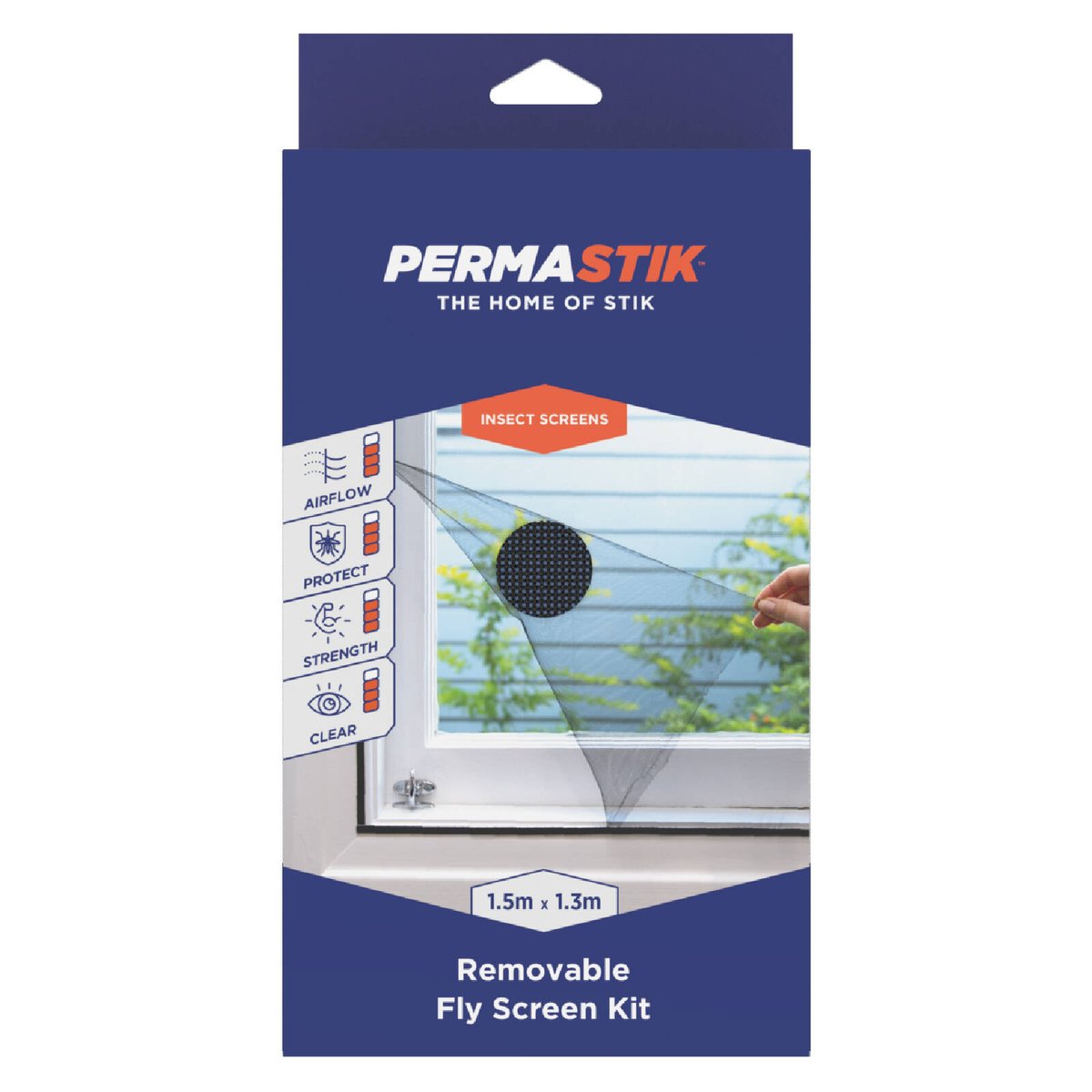 Permastik 1.5m x 1.3m Removable Insect Screen Kit - Bunnings Australia
