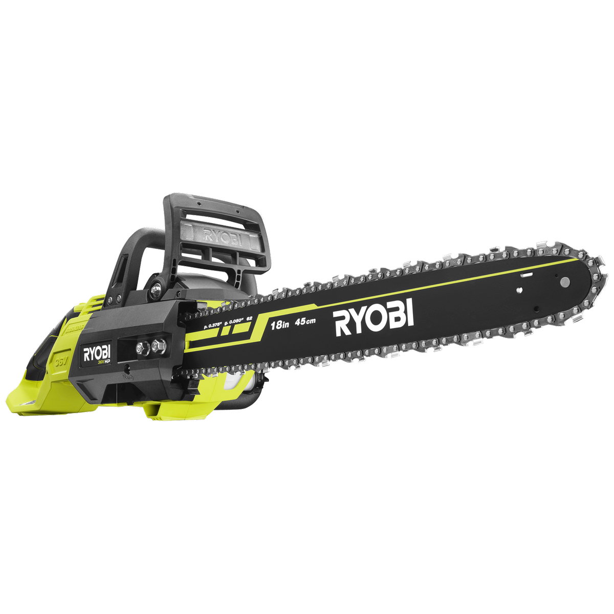 Ryobi 36V HP Brushless Cordless 18” (45cm) Chainsaw RCS36HP - Tool Only ...