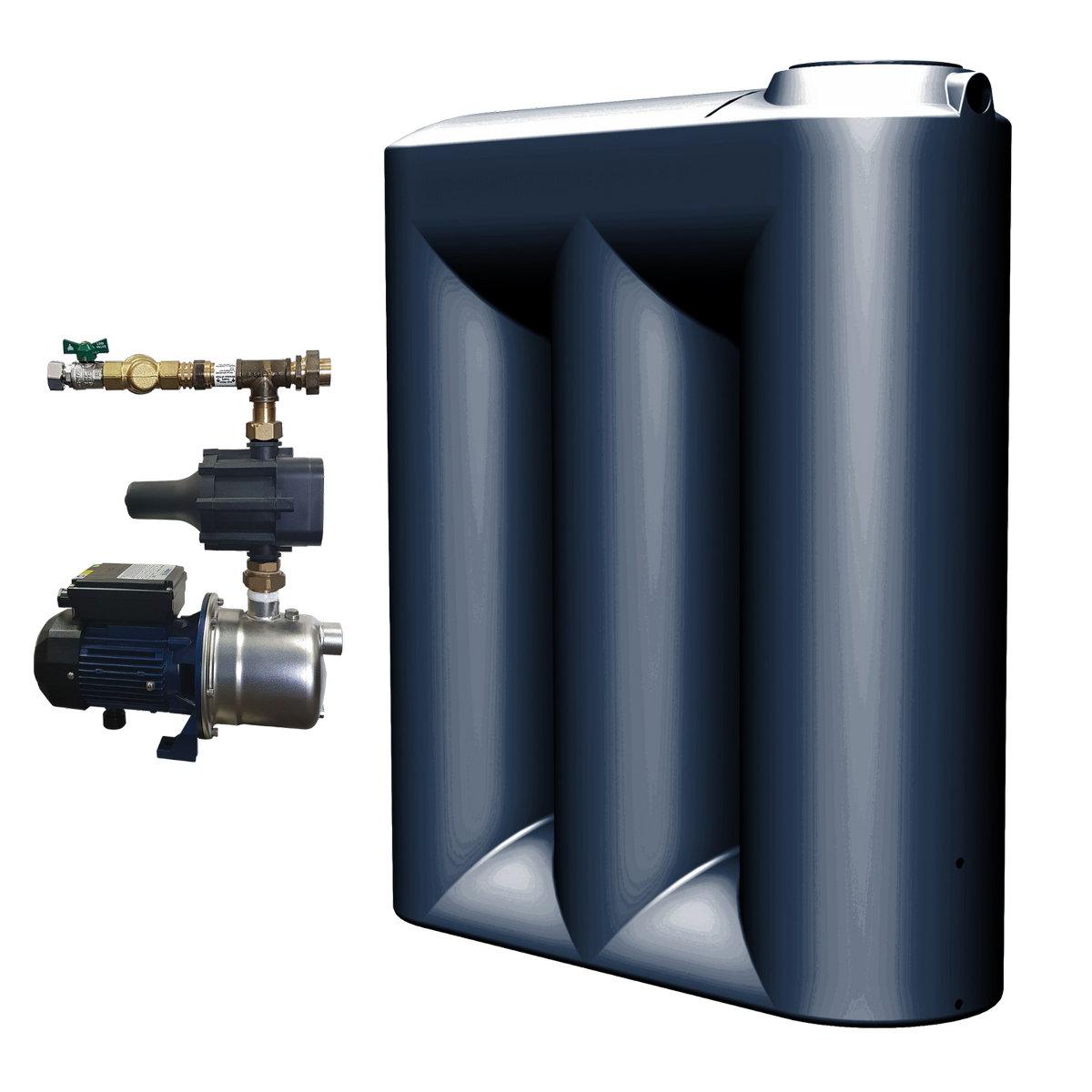 NextGenRoto 2000L Mountain Blue Water Tank and RM4000 Pump Package ...