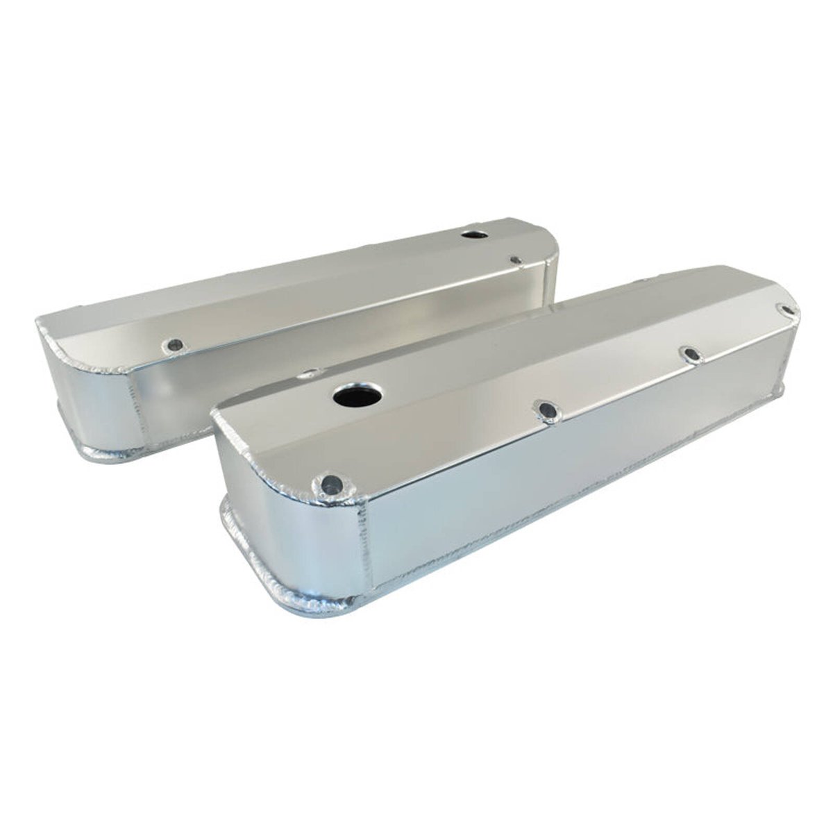 Fabricated Aluminium BB Ford 429 460 Flat Top Valve Covers, Long Bolt ...