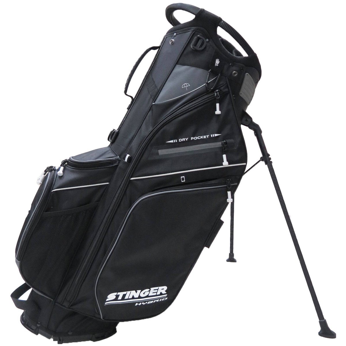 Hybrid Stand Bag - Black/White - Bunnings Australia