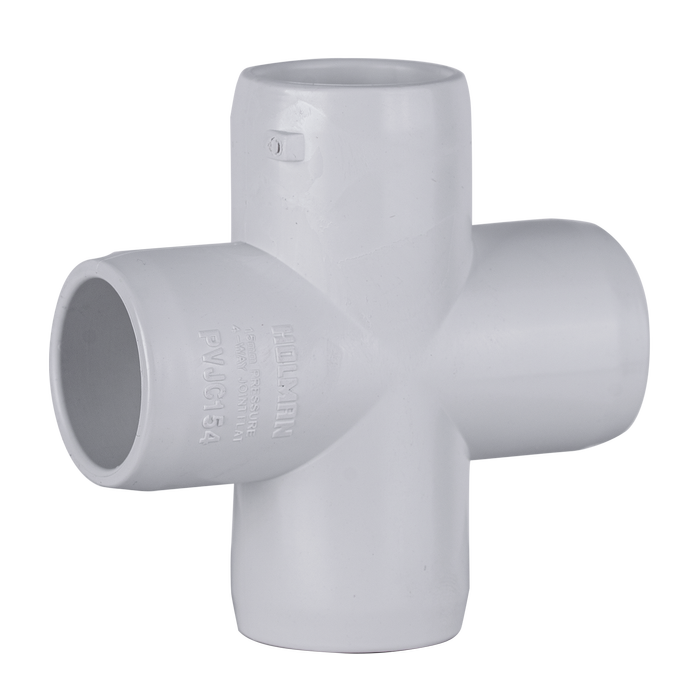 Holman 15mm EzyFit 4 Way PVC Cross - Bunnings Australia