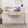 Zinus Computer Desk Home Office Table Study Desks Wooden - White 140cm ...