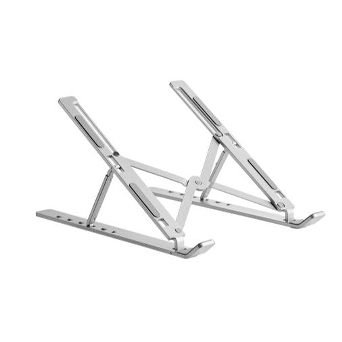 Brateck Portable 6 Level Adjustable Alum Laptop Riser 11”-15” - Silver ...