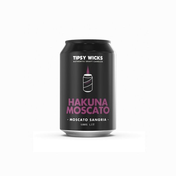 Tipsy Wicks Alcohol Scented Soy Wax Candles 300g/330ml Can Hakuna Moscato - Bunnings Australia