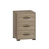 Practa Bedside Table Bundle - 3 Drawers - Oak - Bunnings New Zealand