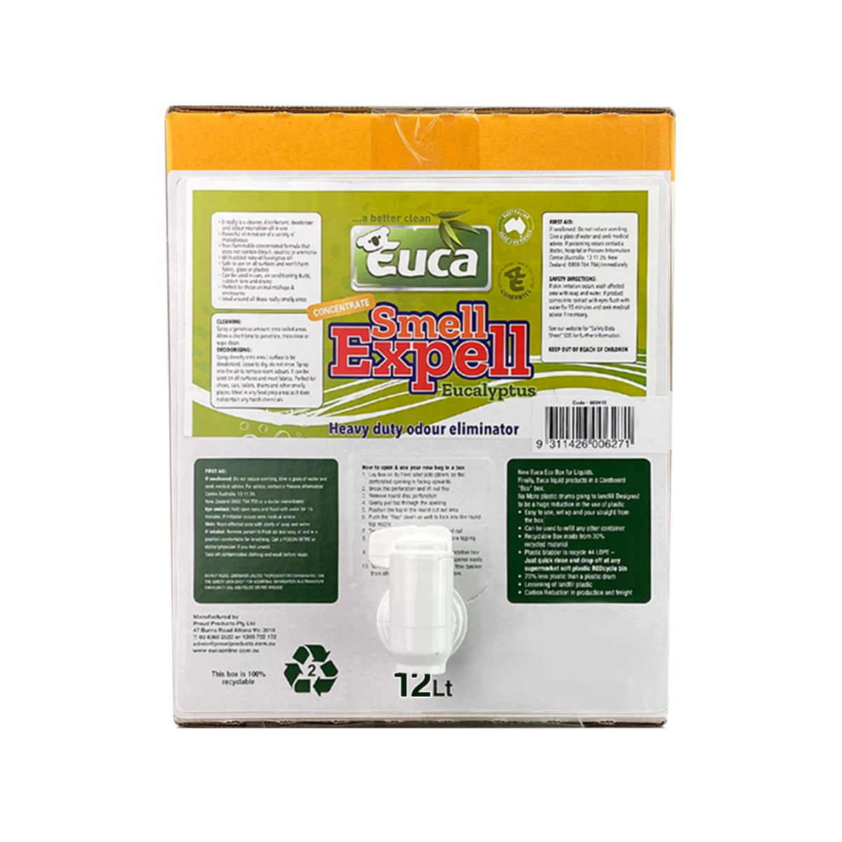 Euca 12l Smell Expell Multi Clnr Eucalyptus Cask - Bunnings Australia