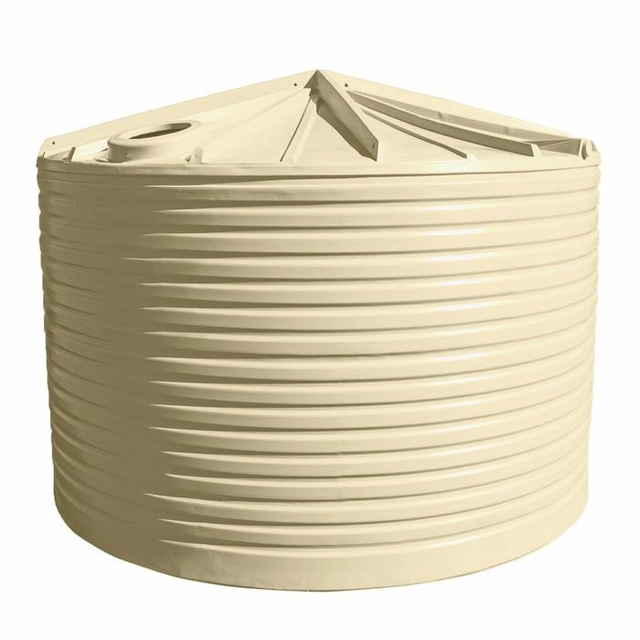 Clark Tanks 22000L Round Poly Water Tank - Smooth Cream - Bunnings ...