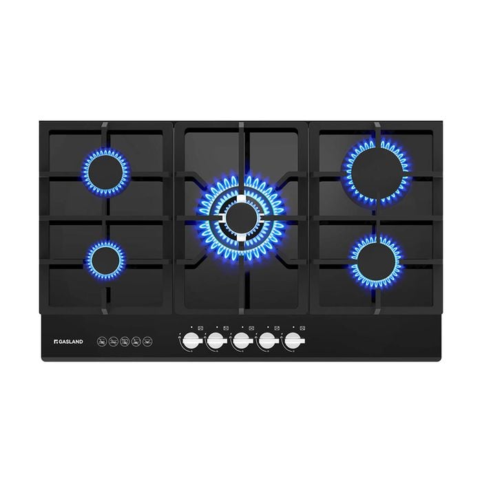 Gasland Chef 90cm Gas Cooktop Black with 5 Burners - Bunnings Australia