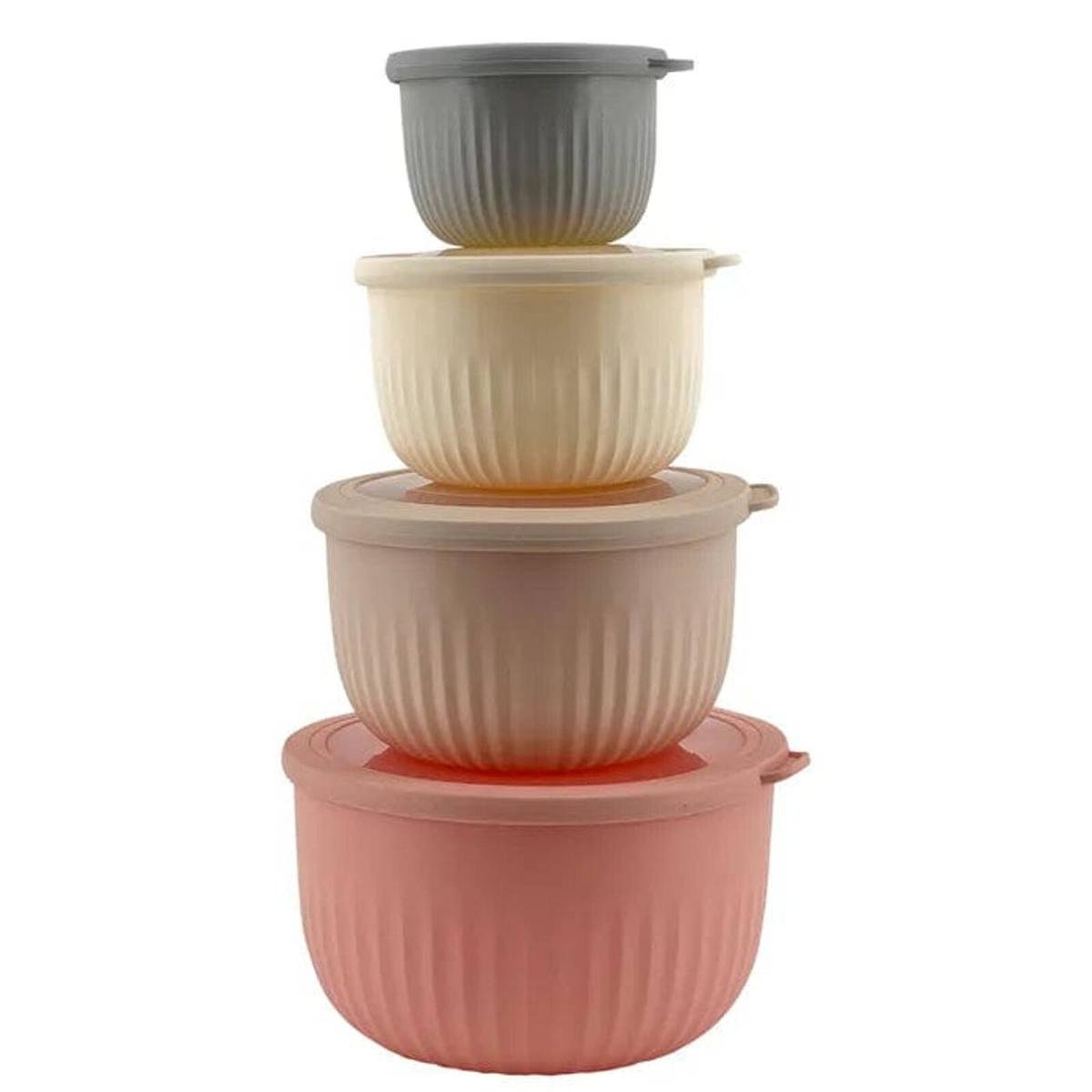 Cook Easy 4PC Round Nested Food Storage Set - Bunnings Australia