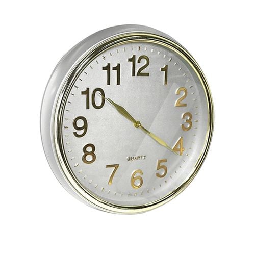 Unigift Classic 35cm Round Plastic Wall Clock Analogue - Assorted - Bunnings Australia