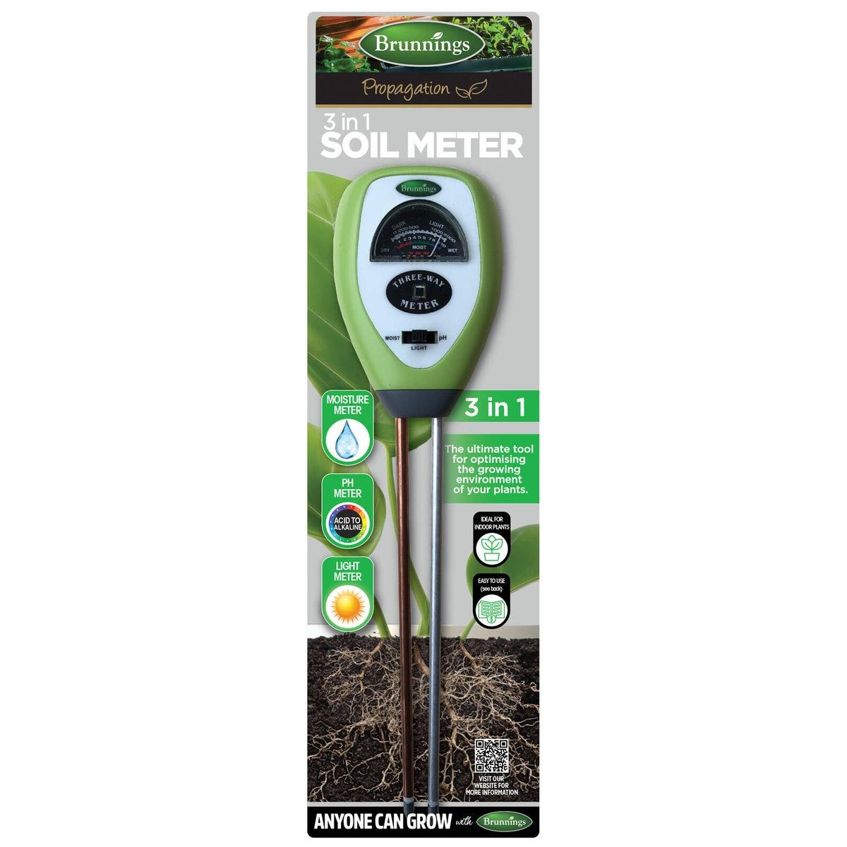 Brunnings 3 in 1 Soil Meter - Bunnings New Zealand