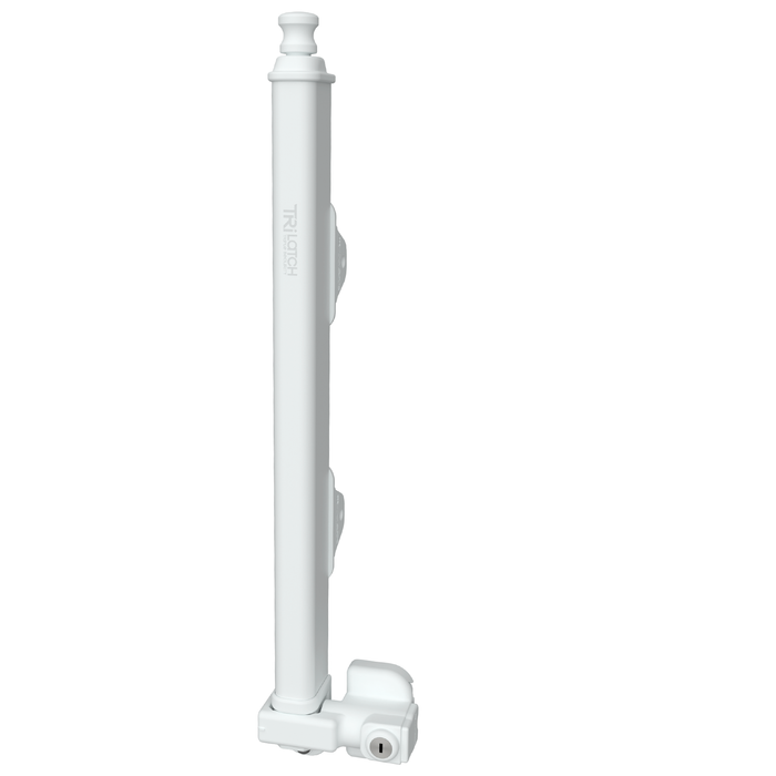 ProtectorAl White G8Safe Key Lockable Trilatch Pool Gate Latch ...